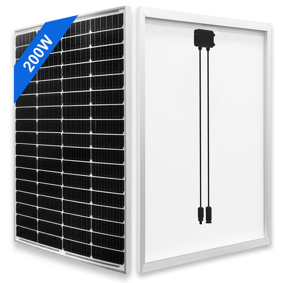 200 120 100 Watt Solar Panel 12Volt High-Efficiency Mono PV Module ...