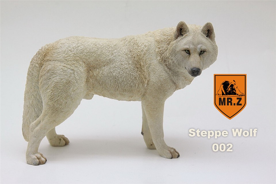 Mr.Z 1:6 Scale Steppe Wolf Model Wild Animal Figure Toy Collection ...