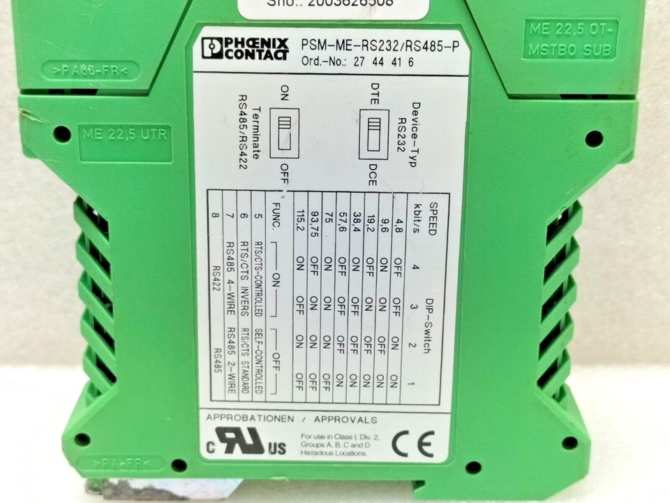 PHOENIX CONTACT PSM-ME-RS232/RS485-P INTERFACE CONVERTER 2744416 | eBay
