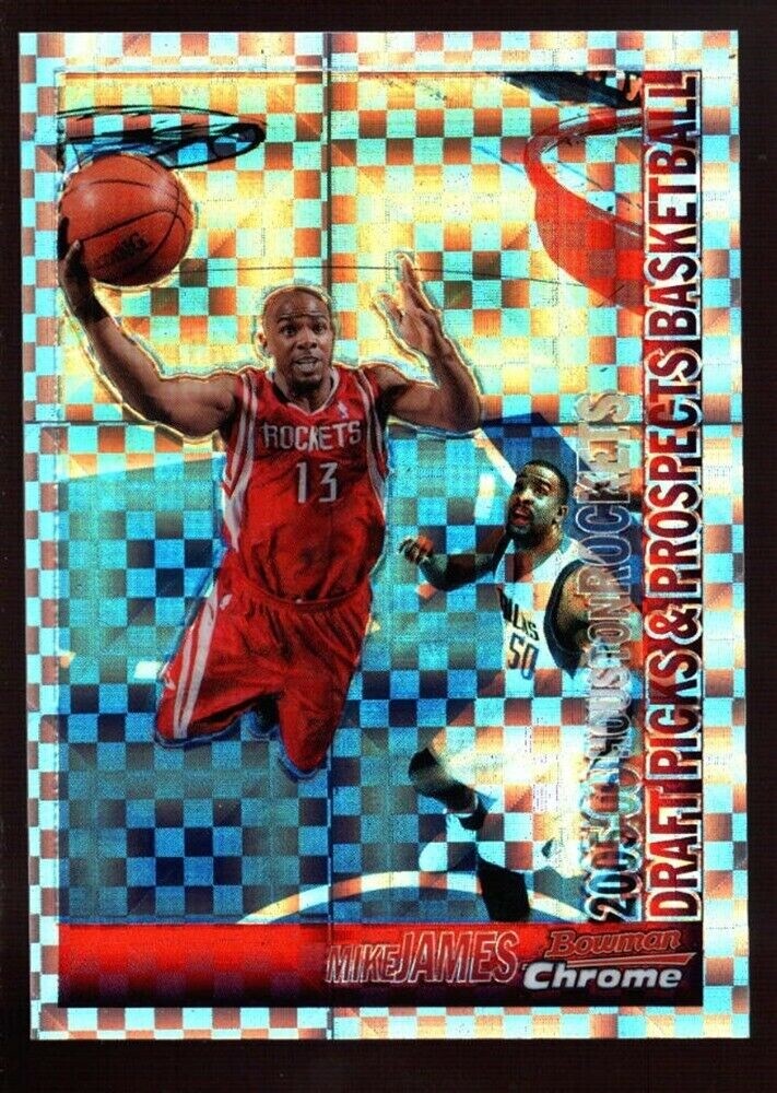 MIKE JAMES ROCKETS /150 SILVER XFRACTOR SP 05-06 2005-06 BOWMAN CHROME ...