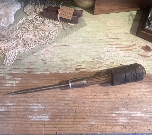 Antique Primitive Woodworking Tool Screw Driver Wood | eBay UK