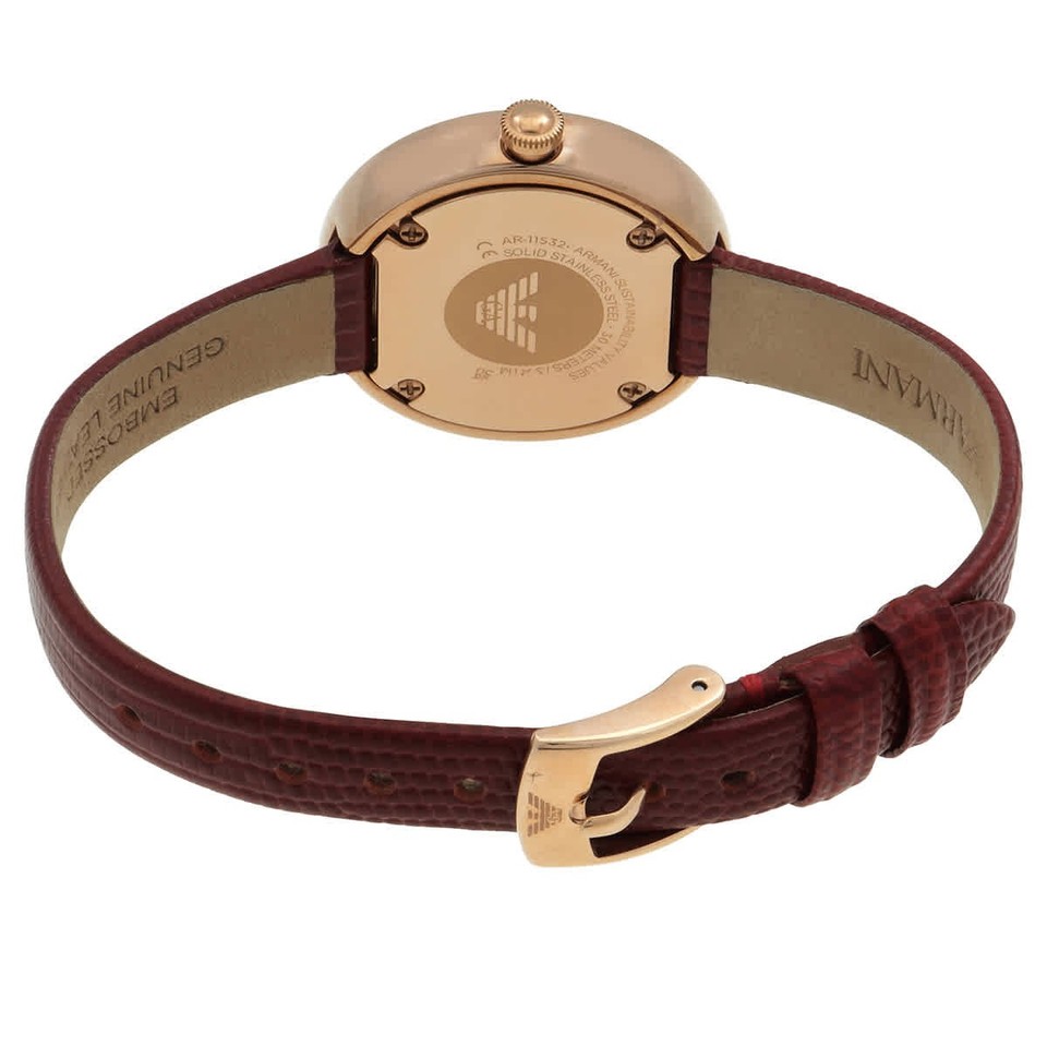 Emporio Armani Rosa Quartz Crystal White Dial Ladies Watch AR11532 | eBay