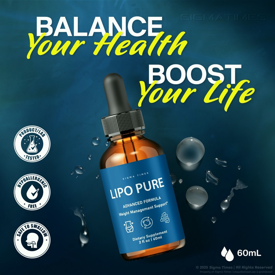 Lipo Pure Drops - LipoPure Liquid Formula for Healthy Weight Loss (30 ...