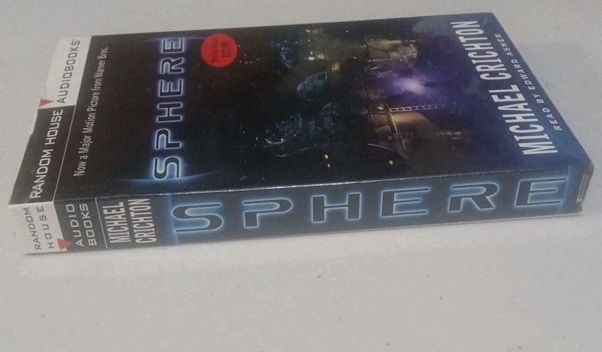 SPHERE 1987 Michael Crichton Audio Book 2 Cassette Read EDWARD ASNER 3 ...