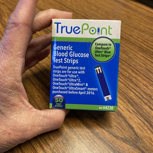 True Point Generic Blood Clucose Test Strips 50Ct Accurate Fast Results ...