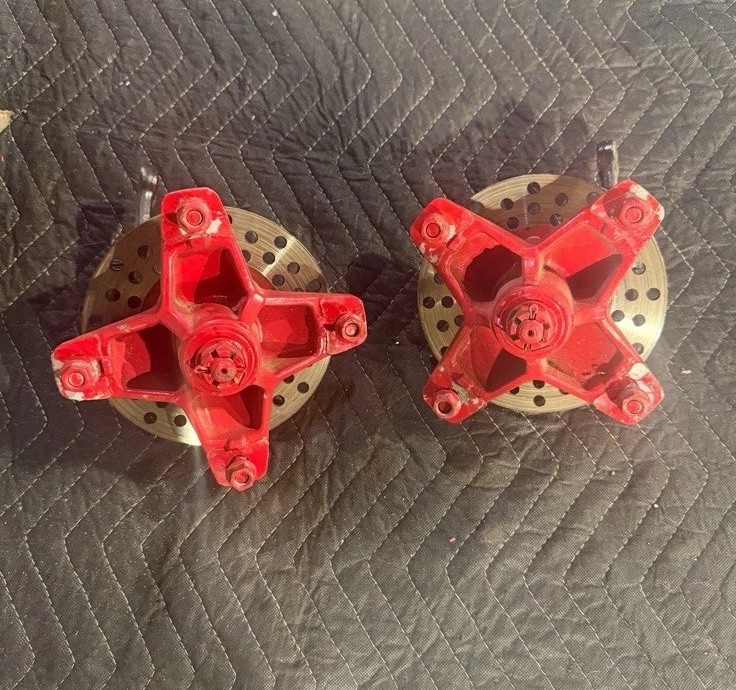 87-88 Yamaha YFM350X Warrior 350 / 87-98 Banshee OEM Front Wheel Hubs ...