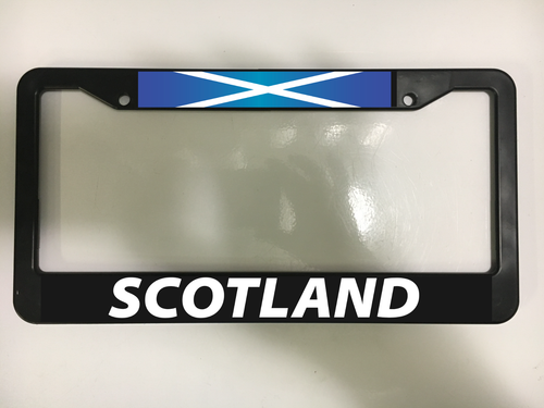 SCOTLAND SCOTTISH UK Edinburgh GLASGOW SCOTS Black License Plate Frame ...