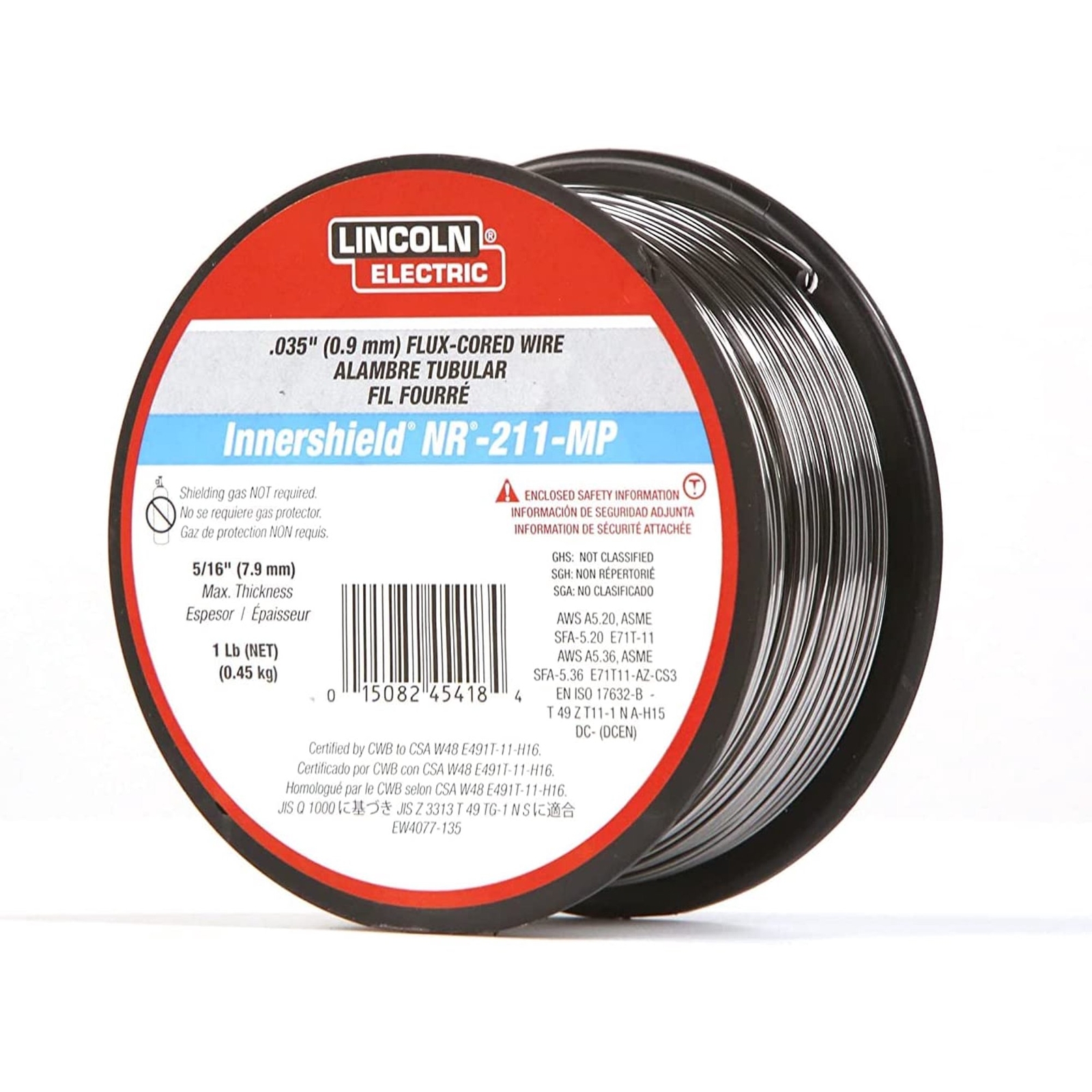 Lincoln Electric ED030584, MIG Welding Wire, NR-211-MP.035, Spool - 2 ...
