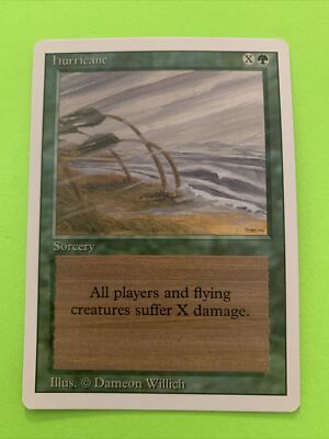 Hurricane, Revised Edition, Magic the Gathering MTG Never Played | eBay