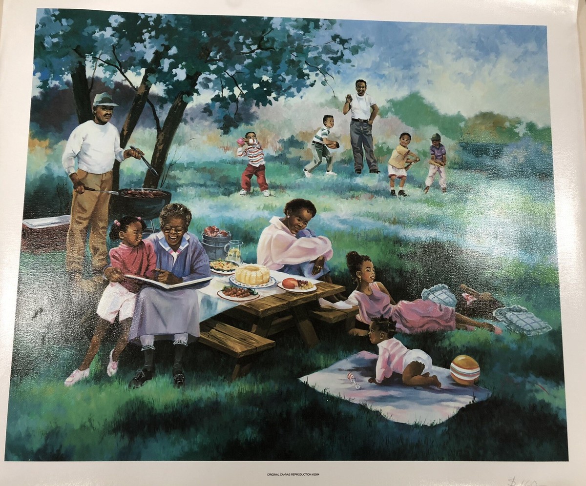 African American Family Reunion Art
