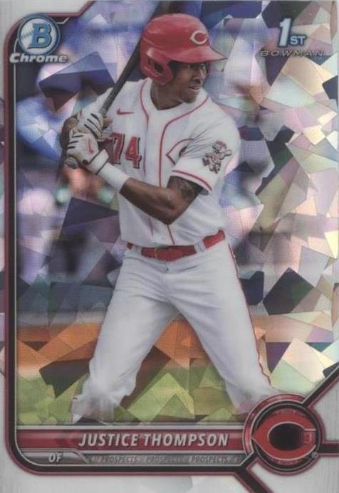 2022 Bowman - Chrome Prospects Justice Thompson #BCP-59 Atomic ...