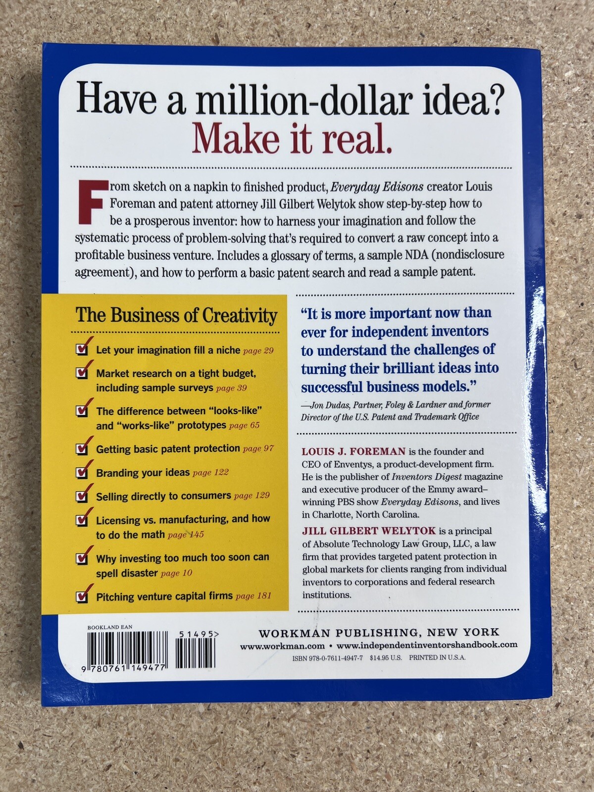 Independent Inventor's Handbook : The Best Advice from Idea to Payoff ...