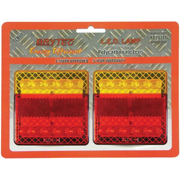 Truck Trailer Lights LED Stop, Tail, Indicator Lights PAIR Brytec ADR ...
