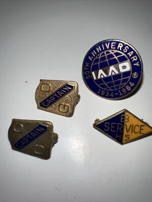 Organization pins from unknown places 2 captain pins and one pin ...