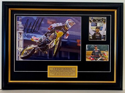 CHAD REED # 22 SIGNED FRAMED ROCKSTAR MAKITA SUZUKI FACTORY TEAM 22 ...