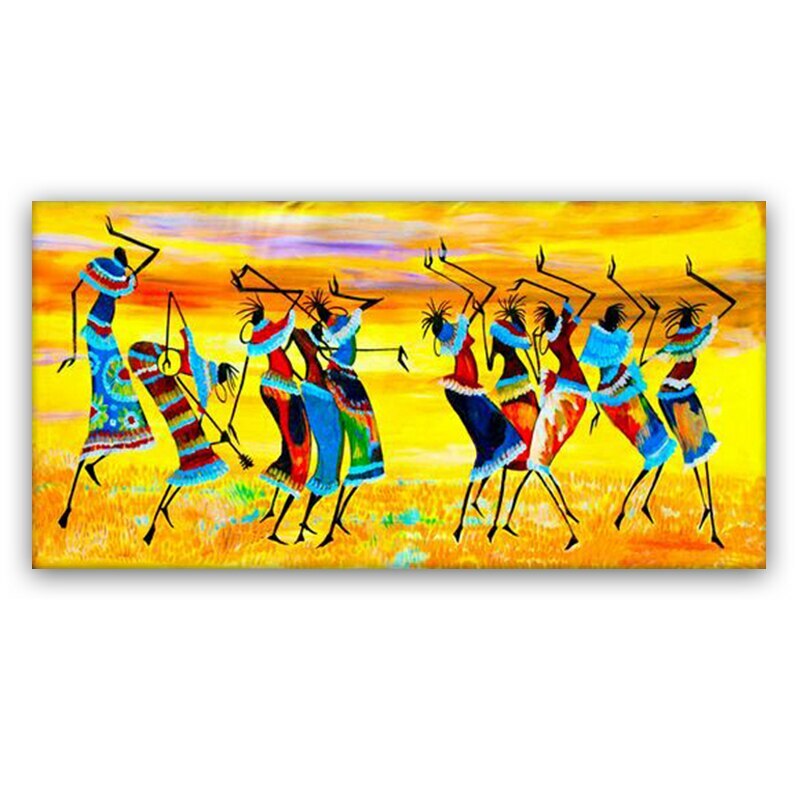 African Paintings Of People Dancing