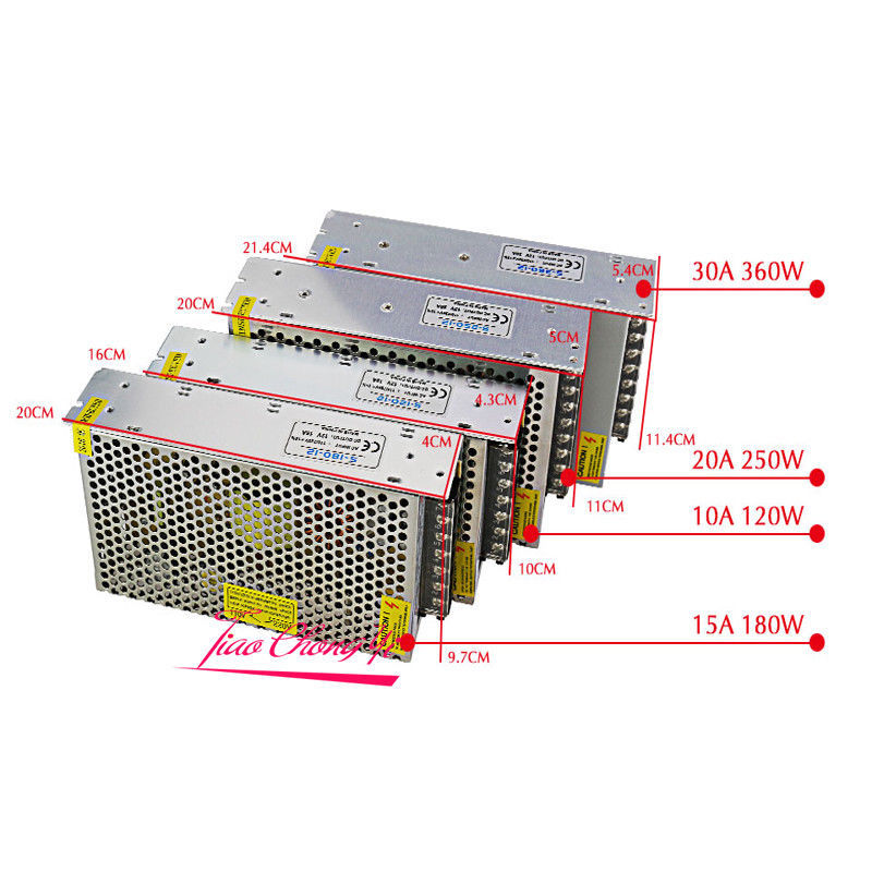 5A 10A 20A 30A 12VAC/DC Voltage Converter Regulated Switch Power Supply ...