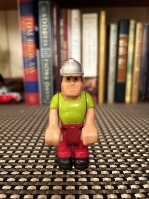 1977 Vintage Fisher Price Husky Helpers Construction Worker Action ...