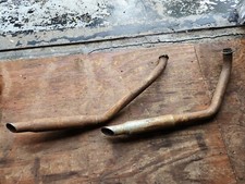 Harley FXR Exhaust Staggered Duals Pipes Mufflers Samson 1984 to 94 for ...