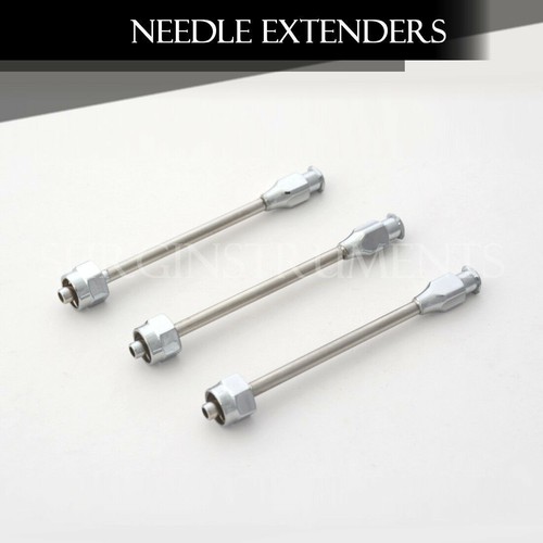 3 Pieces Surgical Needle Extender 3" Stainless Steel Cervical Block ...
