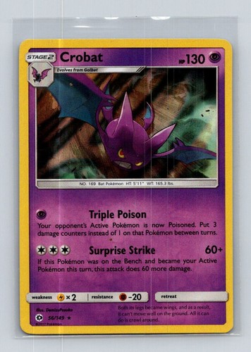 SM Base Set #56/149 Crobat Holo Rare Pokemon TCG | eBay