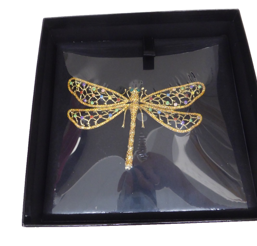 Butler and Wilson large gold tinted Dragonfly brooch | eBay