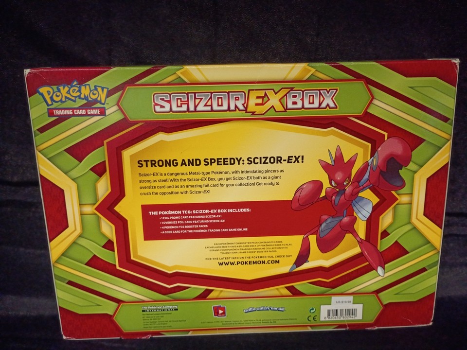 POKEMON TCG: SCIZOR EX XY EVOLUTIONS COLLECTION BOX New Factory Sealed ...