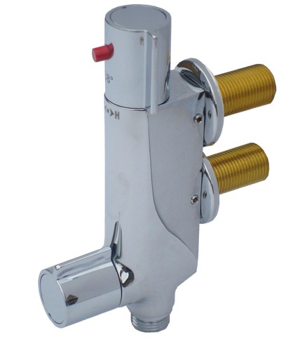 Static Caravan V100 TMV2 Vertical Thermostatic Shower Mixer 45mm ...