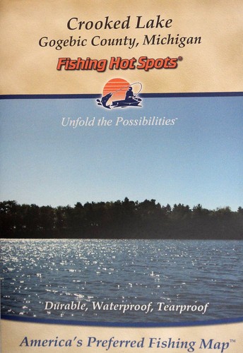 Crooked Lake (Michigan) Fishing Map, Waterproof, Depth Contours, Tips # ...