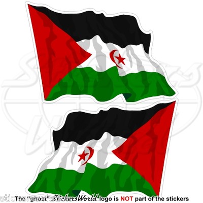 WESTERN SAHARA Flying Flag SADR Sahrawi Arab Democratic Republic 75mm ...