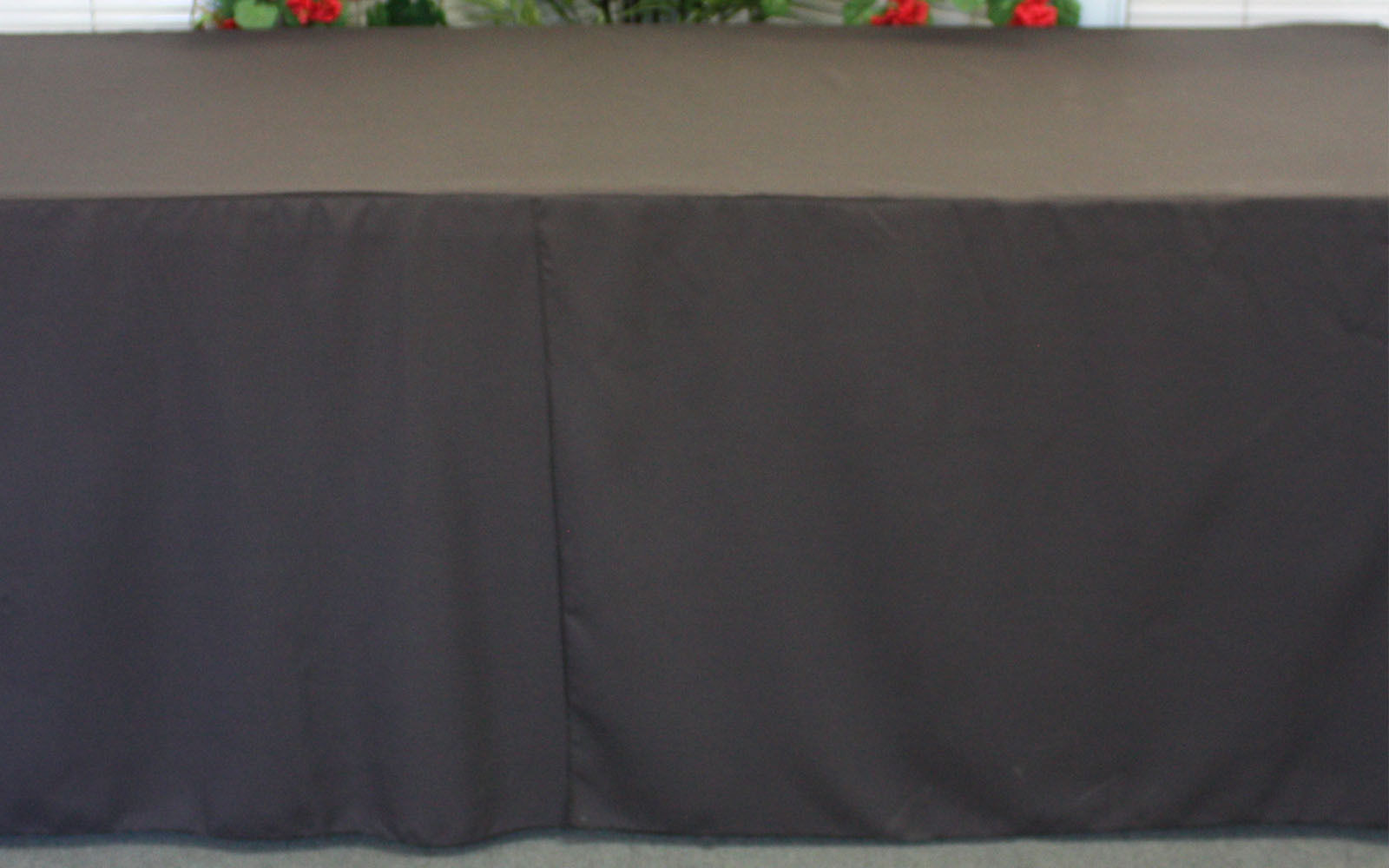Trestle Table cover tablecloth Fitted Black fit 4 foot Table wedding ...