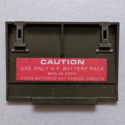 Hewlett-Packard HP-65 HP-67 Battery Compartment Cover with BUSTED Tabs ...
