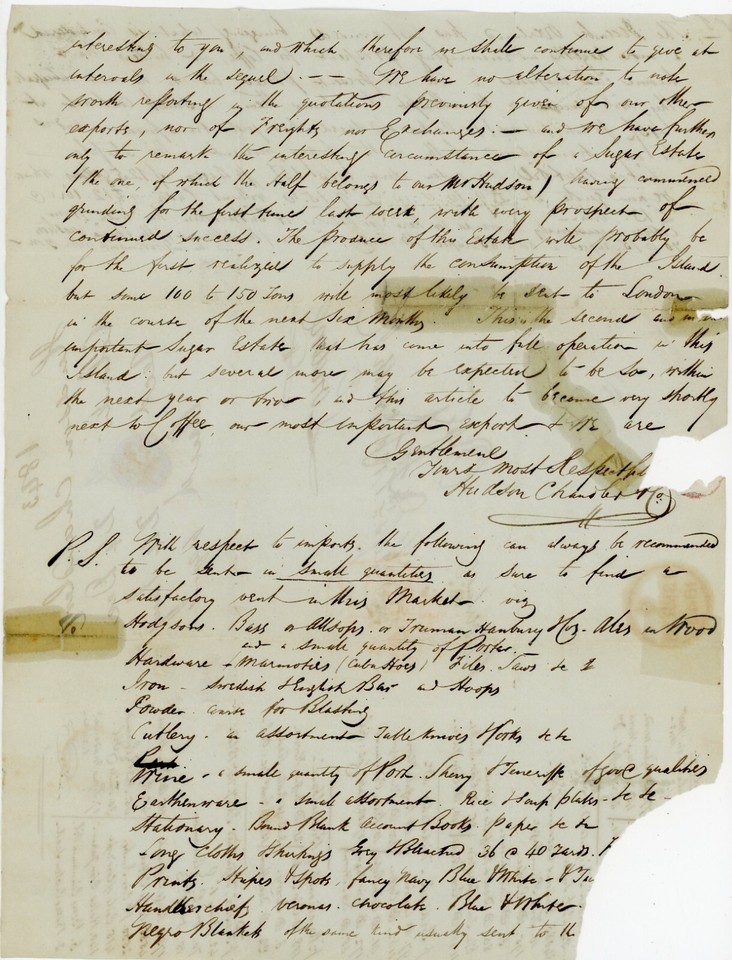 Ceylon STAMPLESS-CROWNED-COLOMBO POST PAID-JA/24/1843-FOLDED LETTER ...