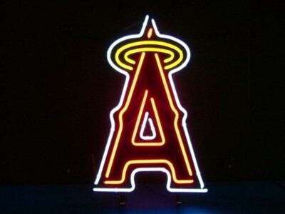 Los Angeles Angels 24"x20" Neon Sign Lamp Real Glass Man Cave Club Show ...