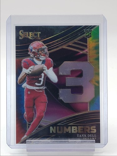 TANK DELL 2023 SELECT NUMBERS 3 ROOKIE TIE DYE PRIZM TEXANS RC /25 ...