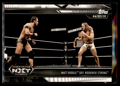 2019 Topps WWE Wrestling NXT Base Set #97 Matt Riddle def Roderick ...