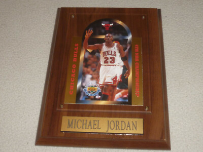 MICHAEL JORDAN 4TH NBA CHAMPIONSHIP PLAQUE CHICAGO BULLS VINTAGE | eBay