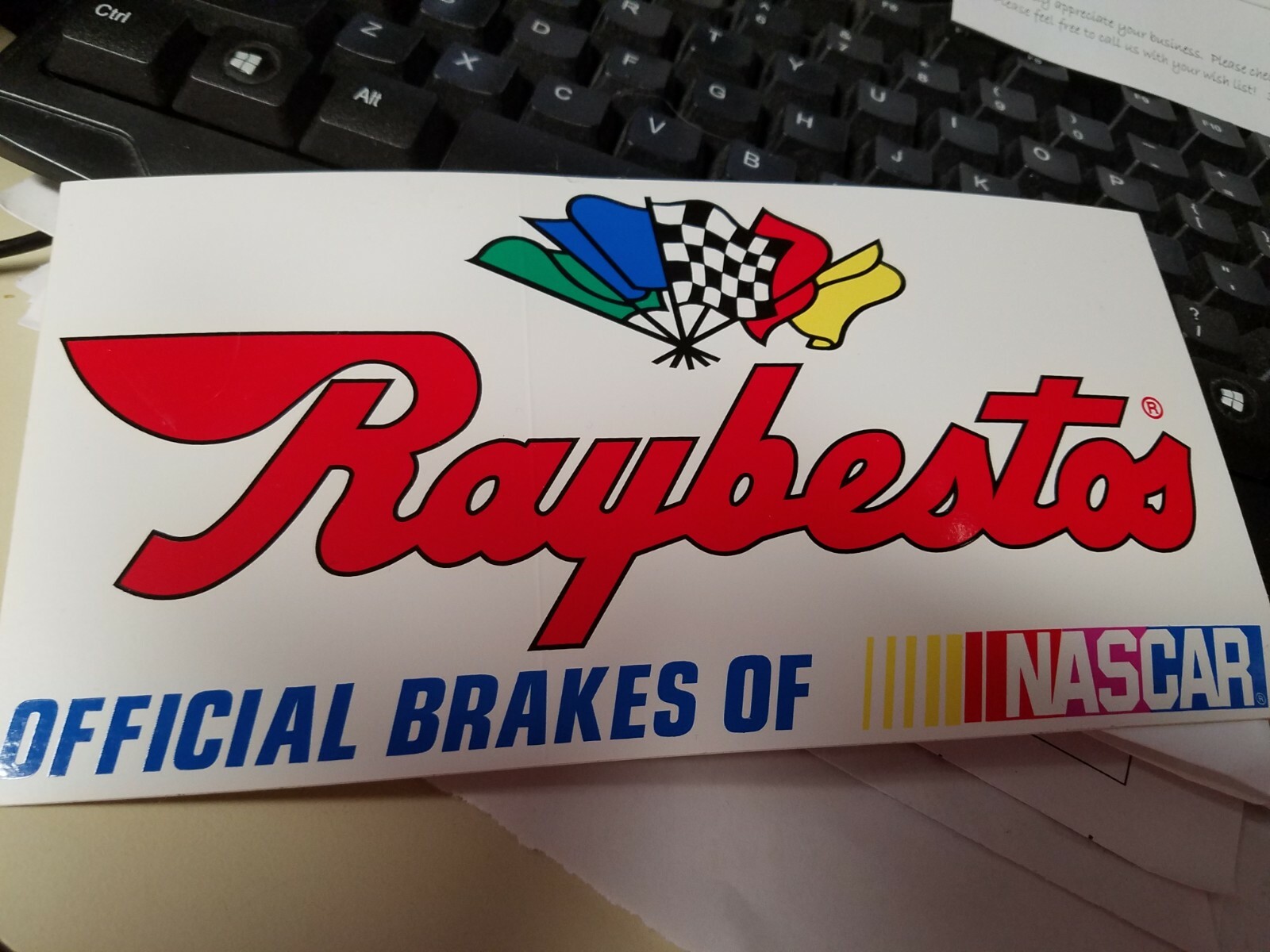 colorful Raybestos.. Official Brakes of Nascar sponsor decal/ sticker ...