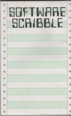 ITHistory (1983) Note Pad: "SOFTWARE SCRIBBLE 5 1/2 x 8 " Computer Personals OF | eBay