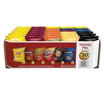 (30 BAGS) FRITO-LAY CLASSIC MIX CHIPS & SNACKS VARIETY PACK /VENDING ...