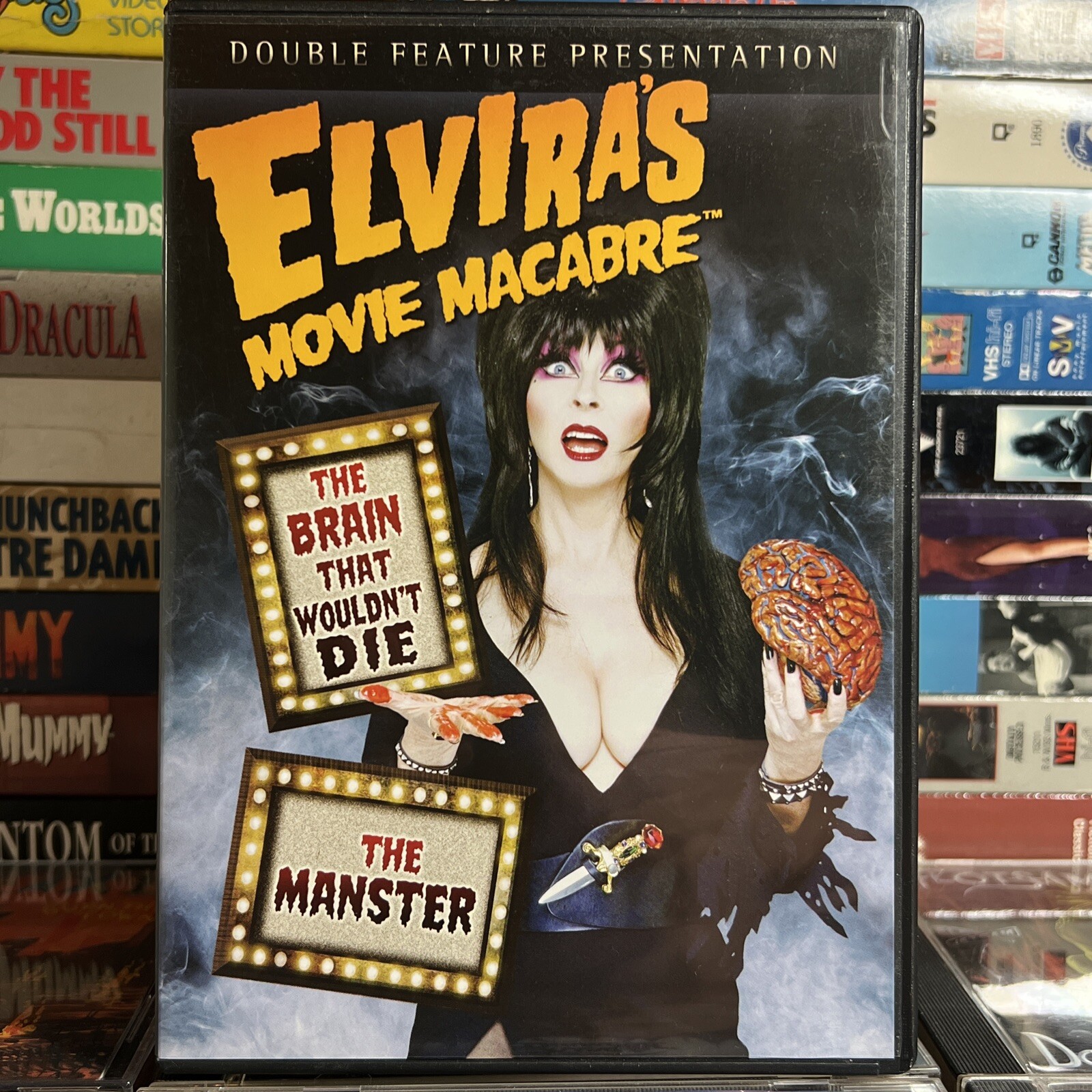 Elvira's Movie Macabre The Brain That Wouldnt Die / Manster DVD Cult B ...