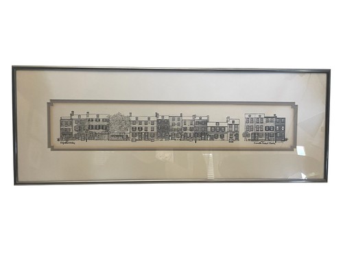 Signed Kenneth Robert Clarke Elfreth’s Alley Pen And Ink Framed ...