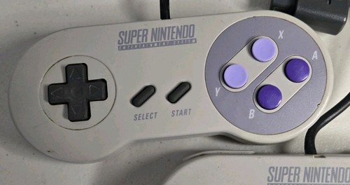 Official Super Nintendo SNES Controller Lot of 2 OEM SNS-005 TESTED ...