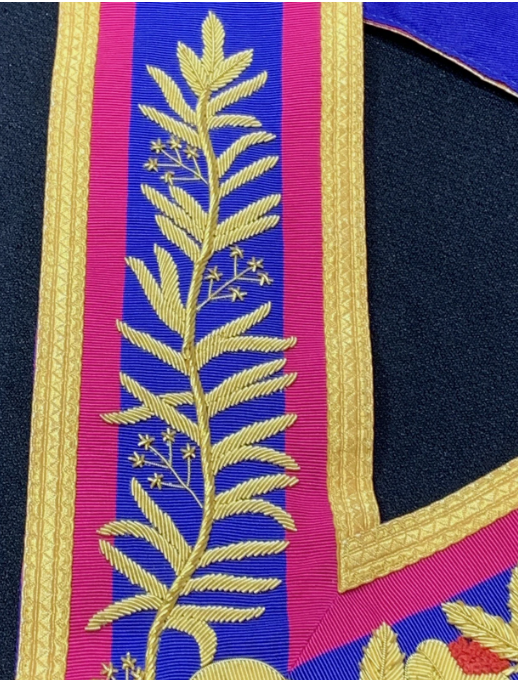 Mark Grand Rank Full Dress Collar Hand Embroidered Masonic Collar ...