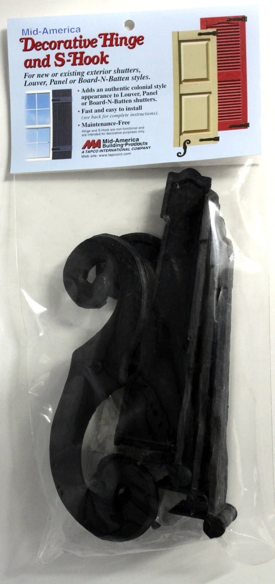 Decorative Hinges For Vinyl Shutters | Shelly Lighting