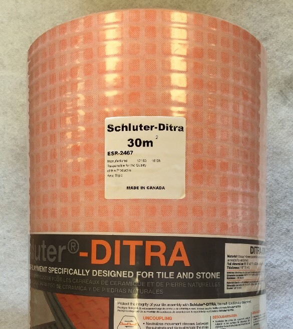 Schluter DITRA Uncoupling Membrane Tile Flooring Underlayment 323sqft ...