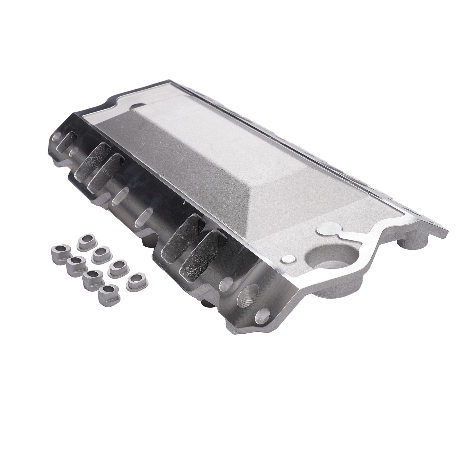 Aluminum Dual Plane Air Gap Intake Manifold 22026 For SBC Chevy 350 ...