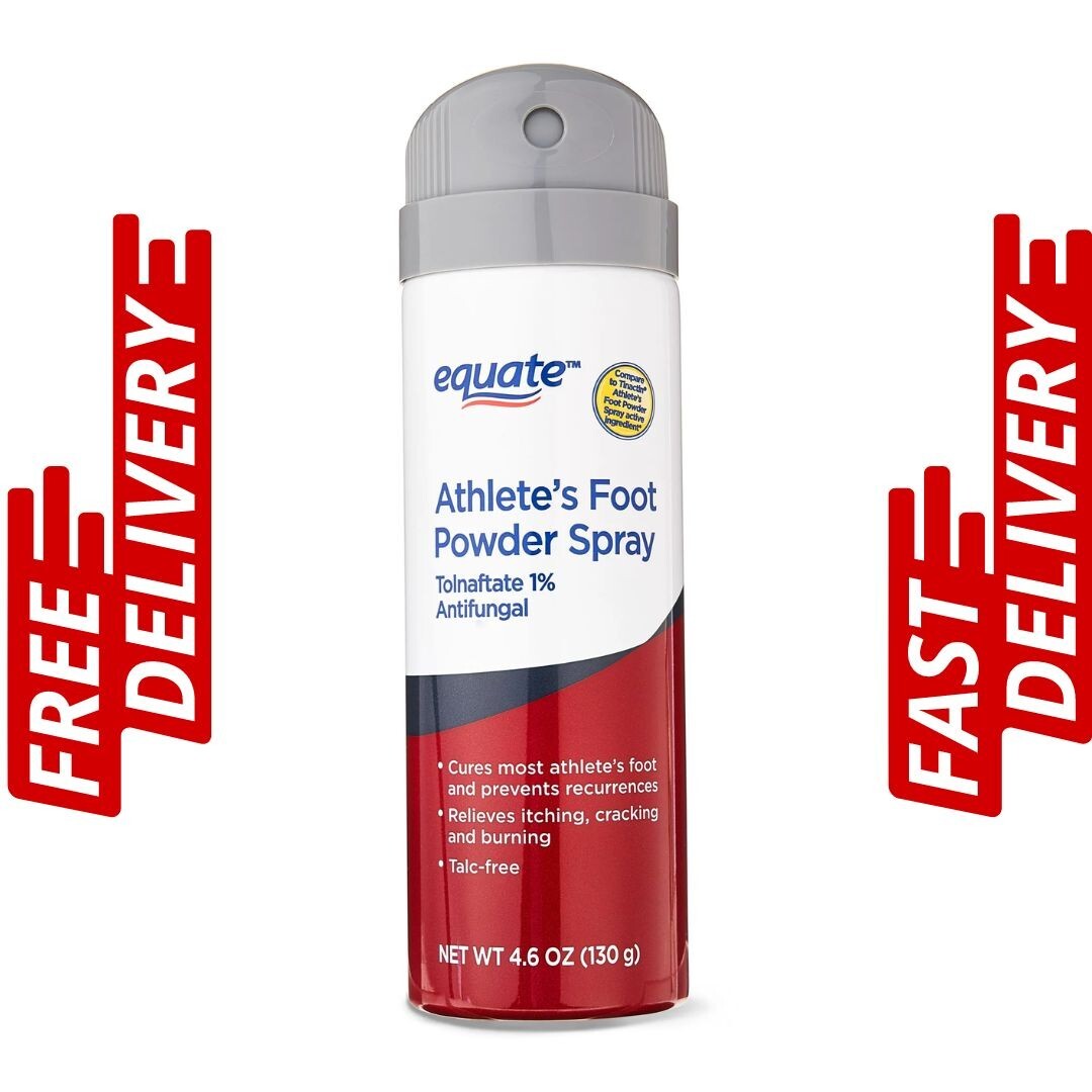 Equate Athlete's Foot Antifungal Powder Spray, Tolnaftate 1%, 4.6 oz | eBay