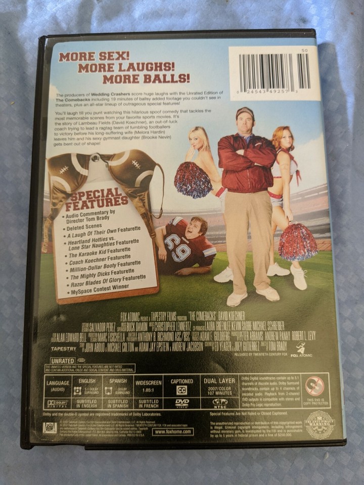 The Comebacks (DVD, 2008, Unrated) GOOD CONDITION 24543492511| eBay
