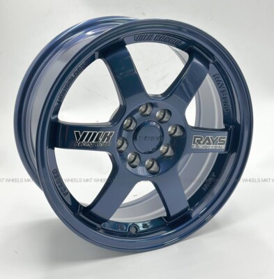 BRAND NEW RAYS REPLICA MKT6 TE37 16X7 8/100/114.3+38 BLUE SET OF 4 | eBay